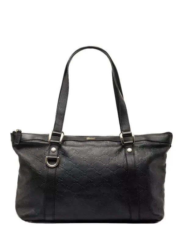 Gucci Ssima Abbey D Ring Tote Bag - Black