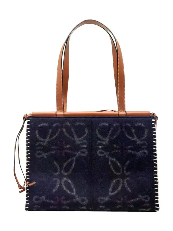 Loewe Medium Anagram Felt Cushion Tote Bag - Blue