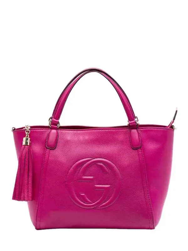 Gucci 2016-2026 Small Calfskin Soho Cellarius Satchel - Pink
