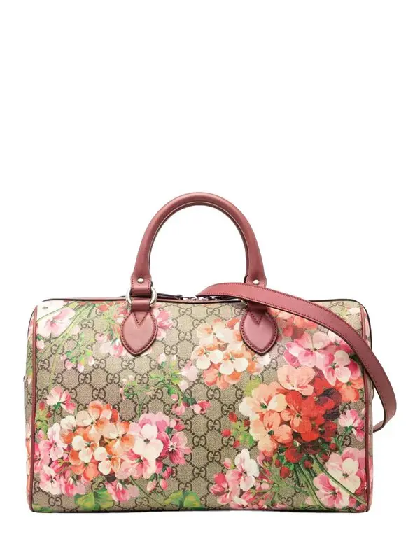 Gucci Gg Supreme Blooms Satchel - Neutrals