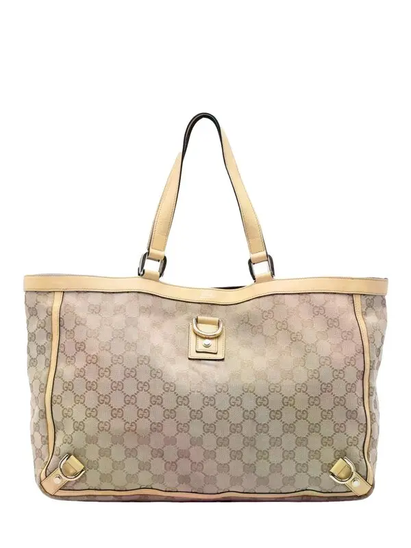 Gucci Gg Canvas Abbey D-ring Tote Bag - Neutrals