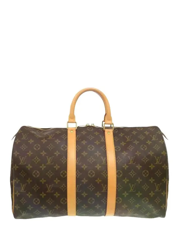 LOUIS VUITTON 1999 Monogram Keepall 45 Travel Bag - Brown