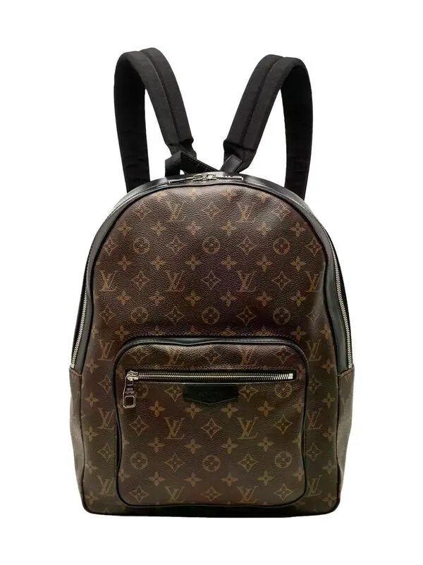LOUIS VUITTON Monogram Macassar Josh Backpack - Brown