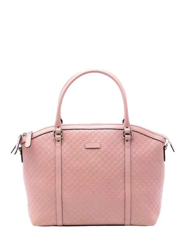 Gucci Large Microissima Dome Satchel - Pink