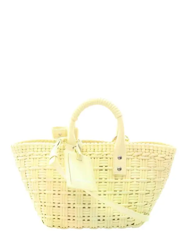 Balenciaga 2018-2026 Faux Leather Bistro Panier Xs Satchel - Yellow
