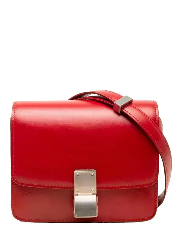 Celine 2018 Small Classic Box Crossbody Bag - Red