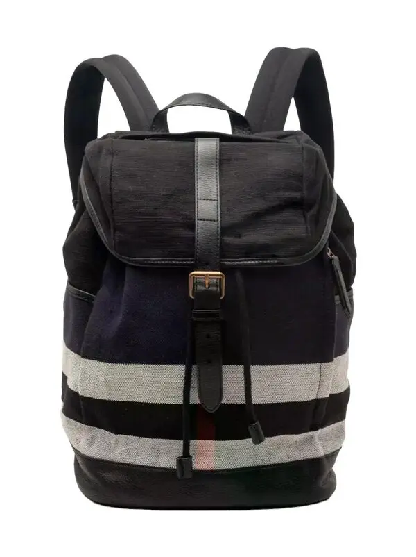 Burberry 2000-2017 Mega Check Drifton Backpack - Blue