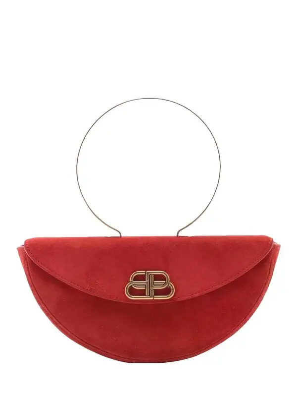 Balenciaga 2010-2026 Suede Opera Handbag - Red