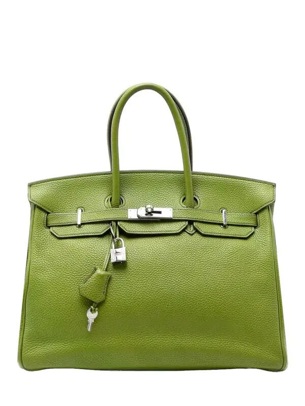 Hermès 2008 Birkin Retourne 35 Handbag - Green