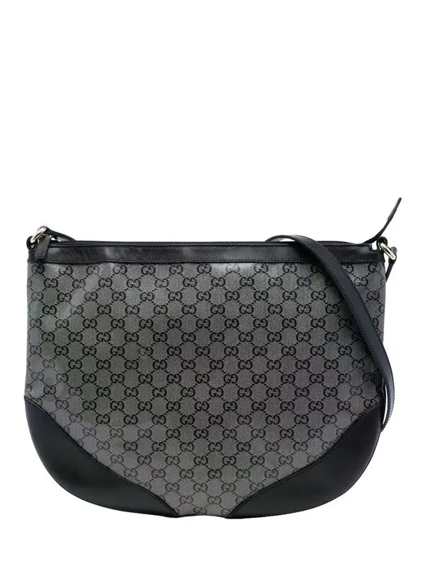 Gucci Gg Crystal Crossbody Bag - Grey