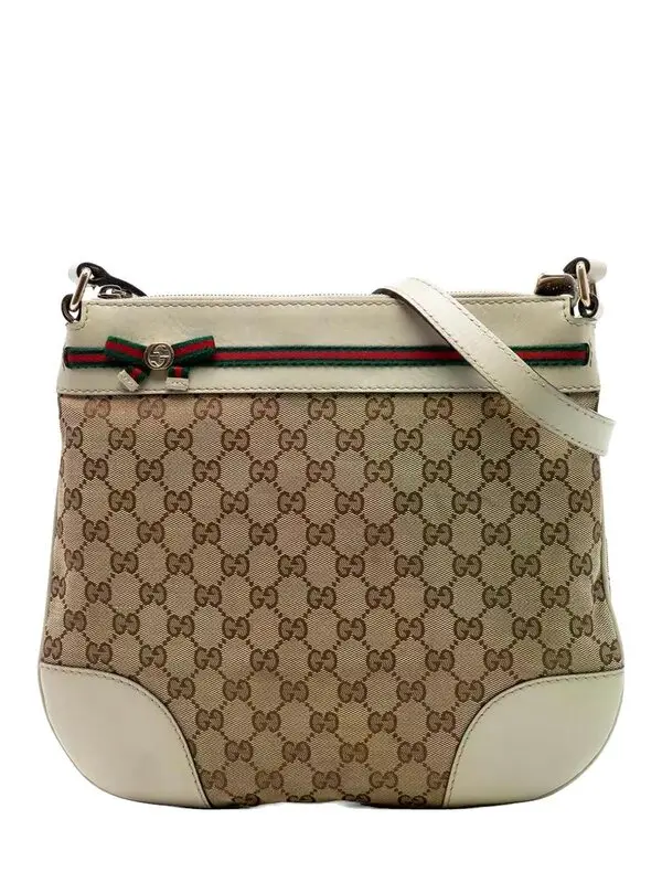 Gucci Gg Canvas Web Mayfair Crossbody Bag - Neutrals