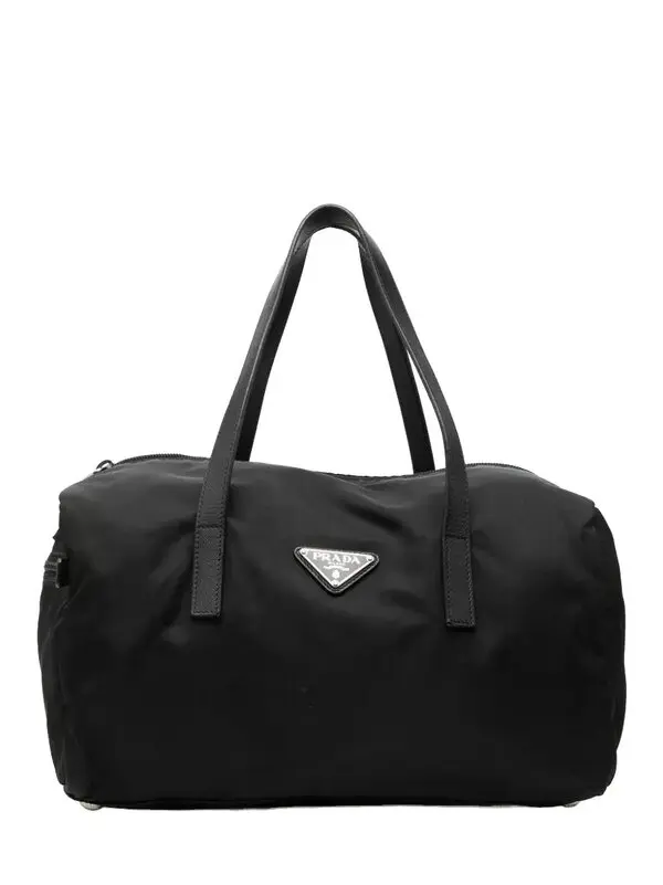Prada Tessuto Boston Bag - Black