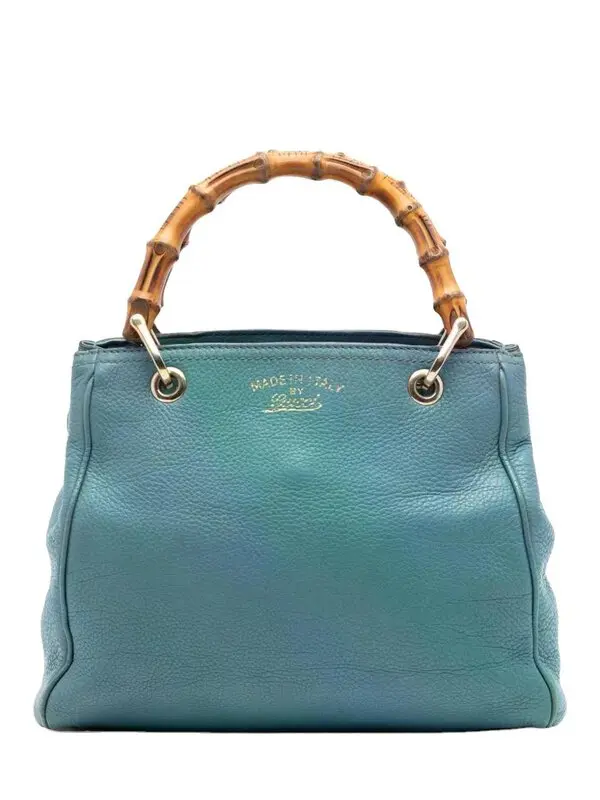 Gucci Bamboo Shopper Satchel - Blue