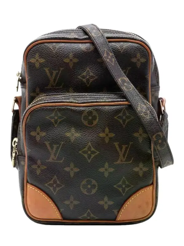 LOUIS VUITTON 2002 Monogram Amazone Crossbody Bag - Brown