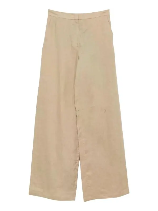 Max Mara Msttapioca Zip-up Palazzo Pants - Neutrals
