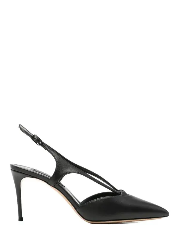 Casadei Leather Slingback Pumps - Black
