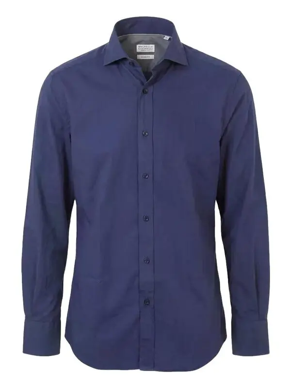 Brunello Cucinelli Long-sleeve Button-up Shirt - Blue