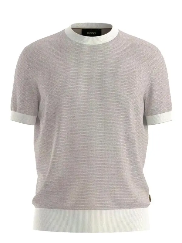 BOSS Short-sleeve Sweater - Neutrals