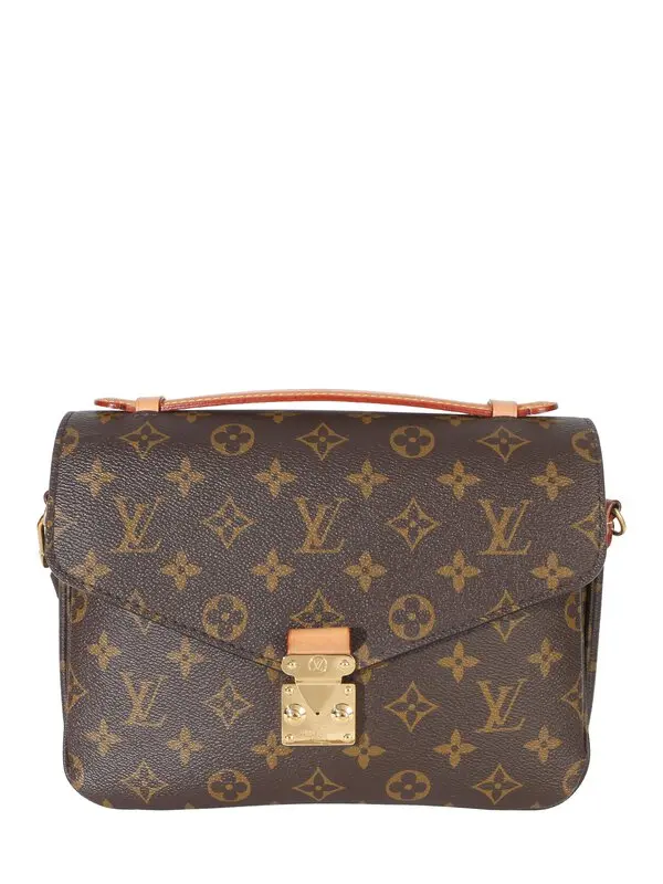 LOUIS VUITTON Monogram Canvas Pochette Metis - Black