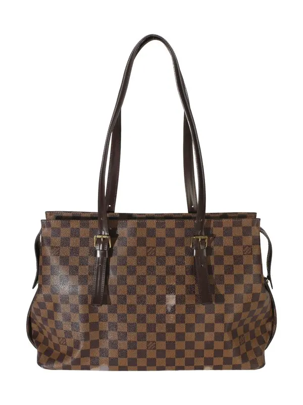 LOUIS VUITTON Damier Ebene Canvas Chelsea Tote - Brown