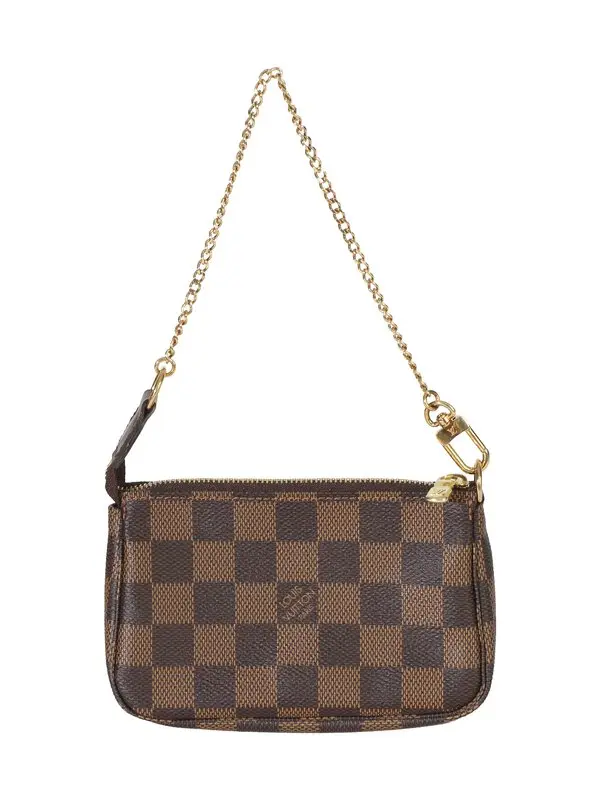 LOUIS VUITTON Damier Ebene Canvas Pochette Accessoires - Brown