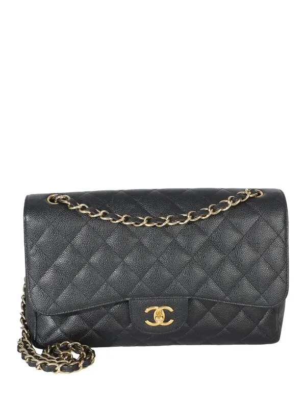 Chanel Jumbo Double Flap Bag - Black