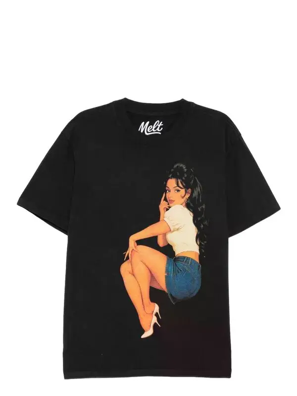MELT Graphic-print T-shirt - Black