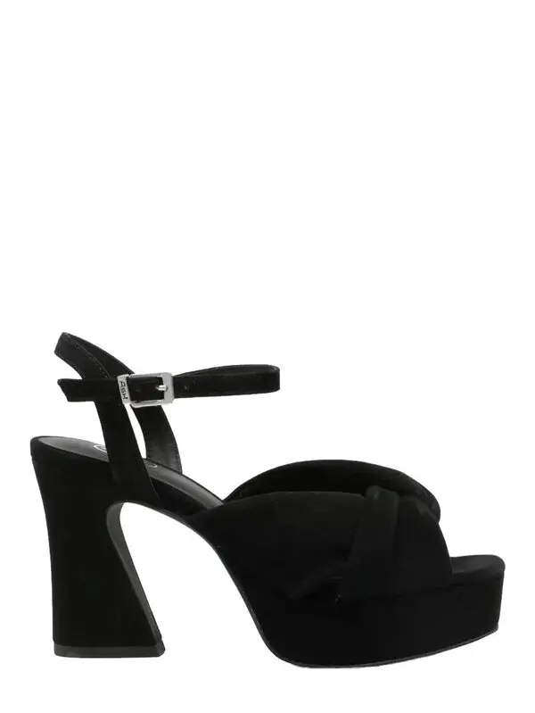 Ash Opus Knot-detail Heeled Sandals - Black