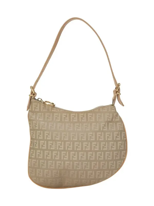 Fendi Zucchino Oyster Bag - Beige