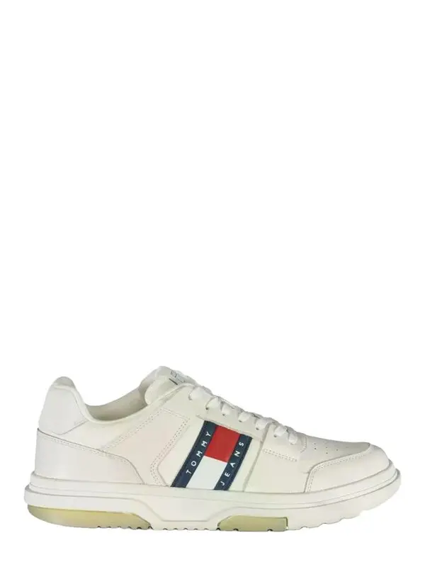 Tommy Hilfiger Logo Detail Lace-up Sneakers - White