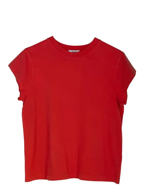 AGOLDE Bryce Cap-sleeve T-shirt - Red