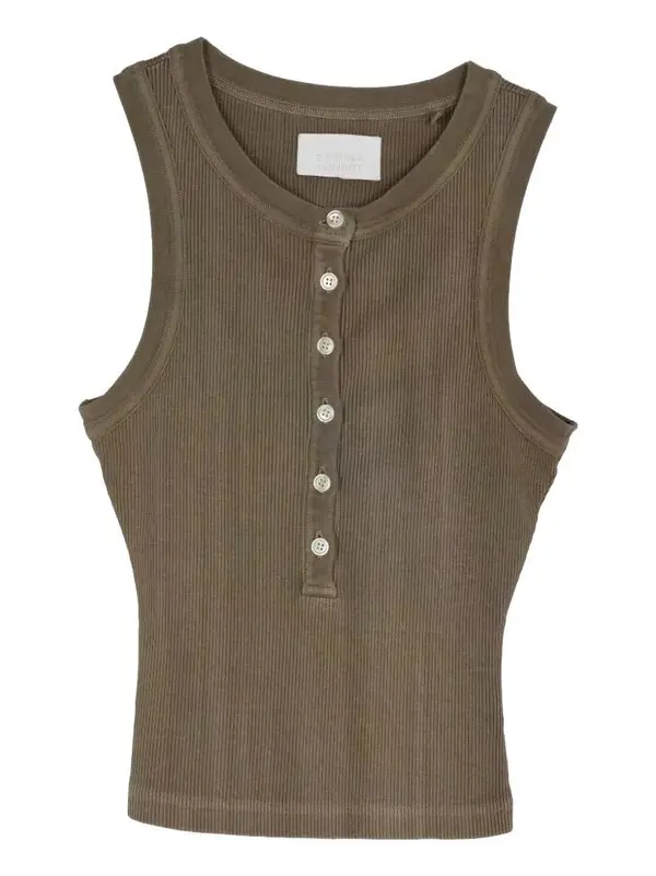 Citizens Of Humanity Caralyn Ribbed-knit Tank Top - Green