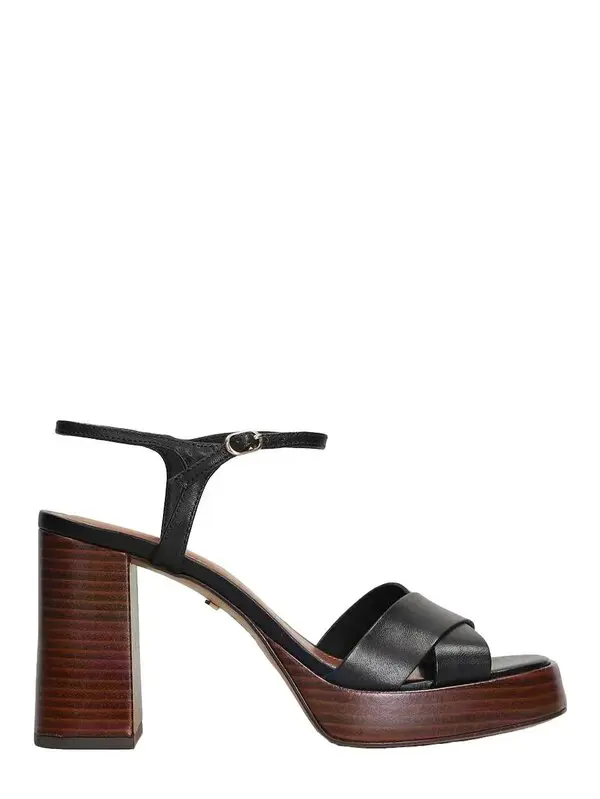AREZZO Platform Crossover Sandals - Black