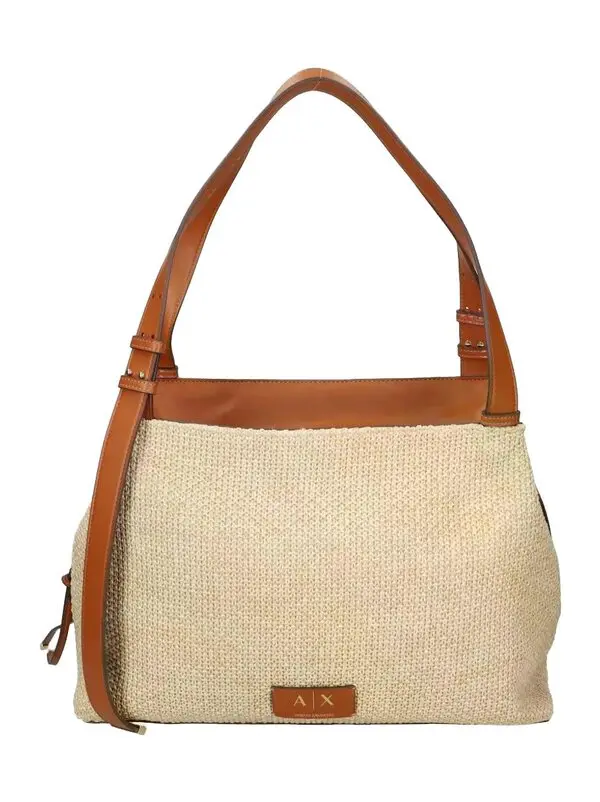 Armani Exchange Woven Mini Shoulder Bag - Neutrals