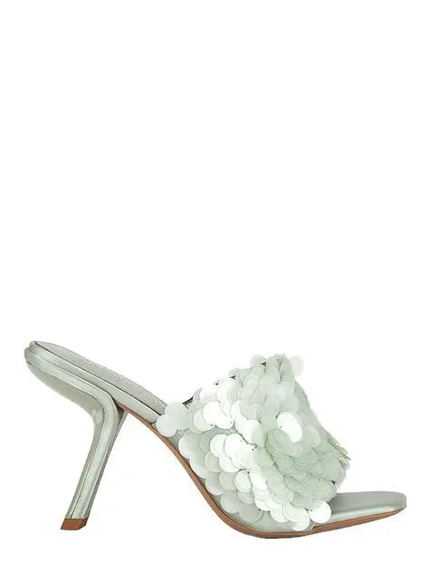 Jeffrey Campbell Bailar Sequin Embellished Stiletto Sandal - Mint