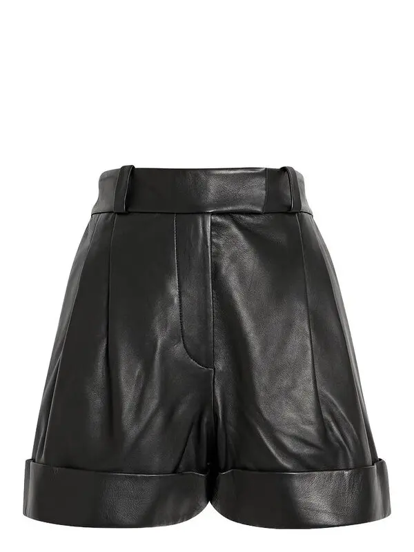 Rag & Bone Neila Leather Shorts - Black