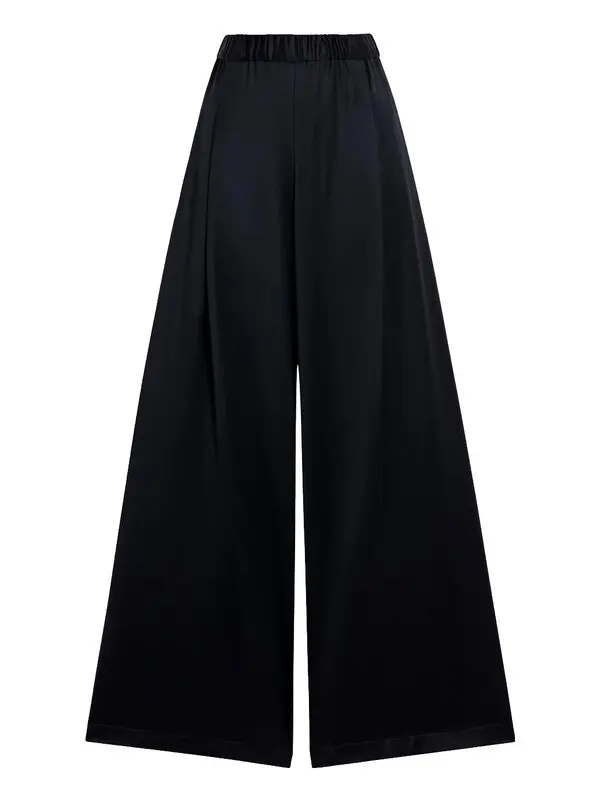 TWP Eva Wool-twill Wide-leg Pants - Midnight Blue