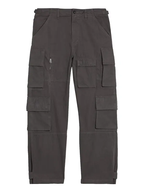 Rag & Bone Union Cotton-canvas Cargo Pants - Dark Gray