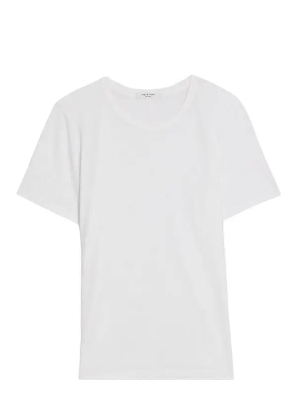 Rag & Bone Cotton And Lyocell-blend Jersey T-shirt - White