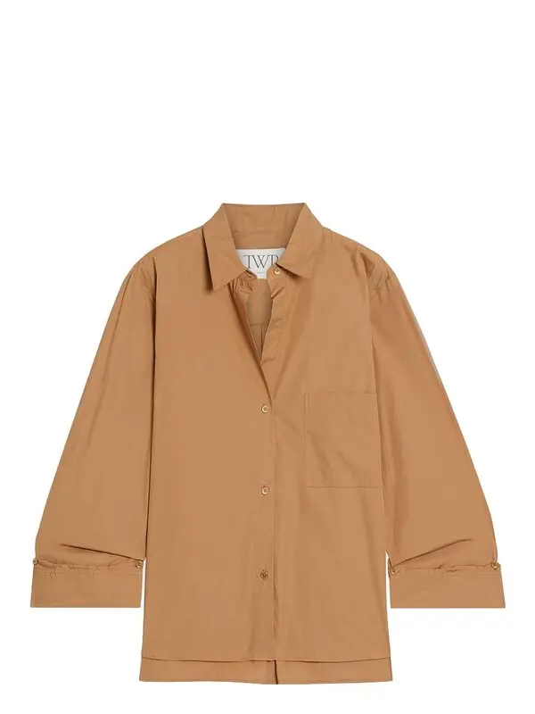 TWP Cotton-poplin Shirt - Camel