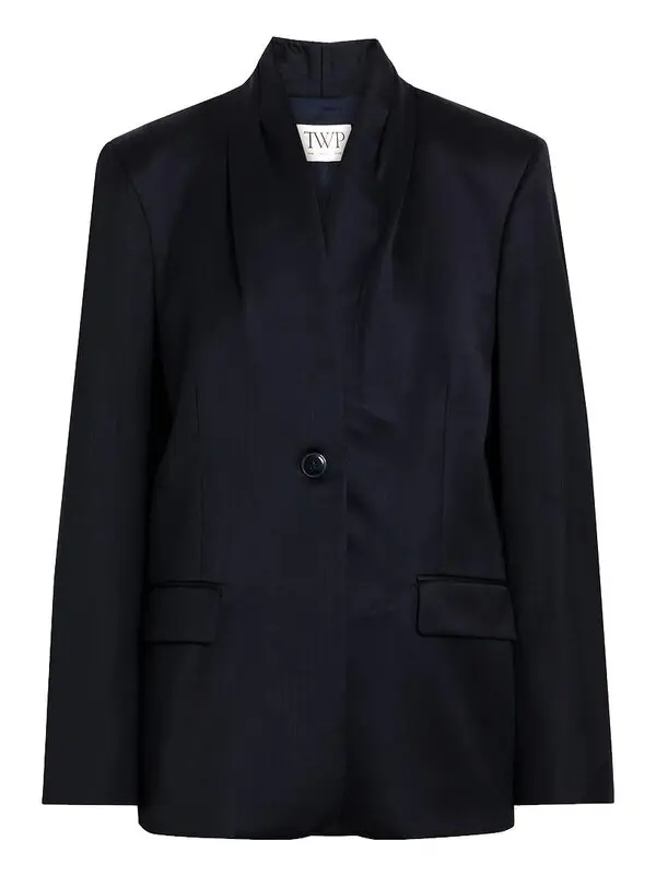 TWP Wool-twill Dinner Blazer - Midnight Blue