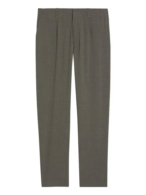 Rag & Bone Pleated Wool-blend Trousers - Army Green