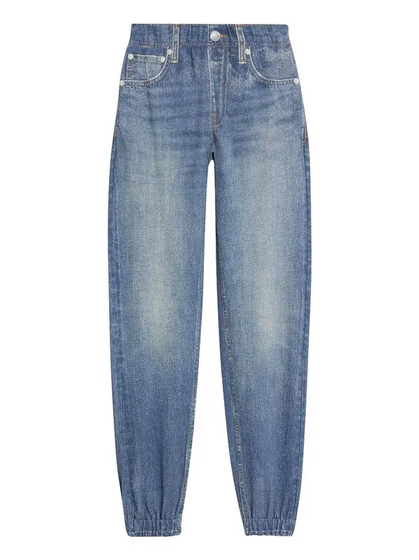 Rag & Bone Miramar Denim-effect Track Pants - Mid Denim