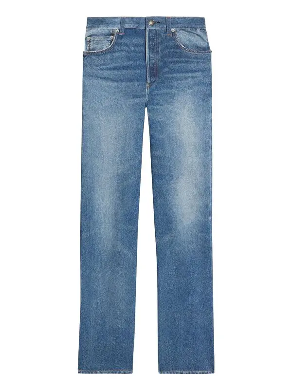 Rag & Bone Miramar Shea Denim-effect Pants - Mid Denim