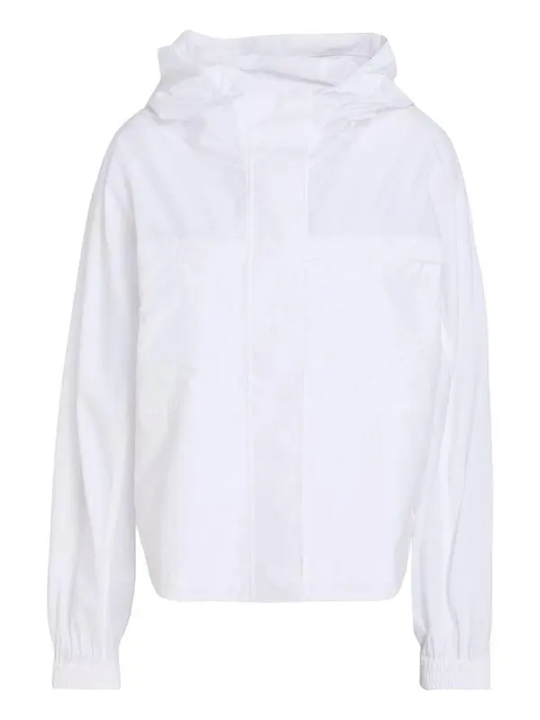 Theory Cotton-blend Hooded Jacket - White