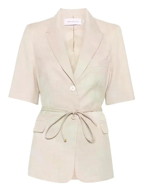 SIMONA CORSELLINI Single-breasted Blazer - Neutrals