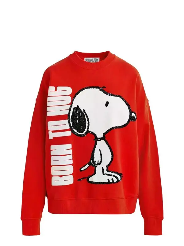 Essentiel Antwerp X Peanuts Sequin-embellished Sweatshirt - Red