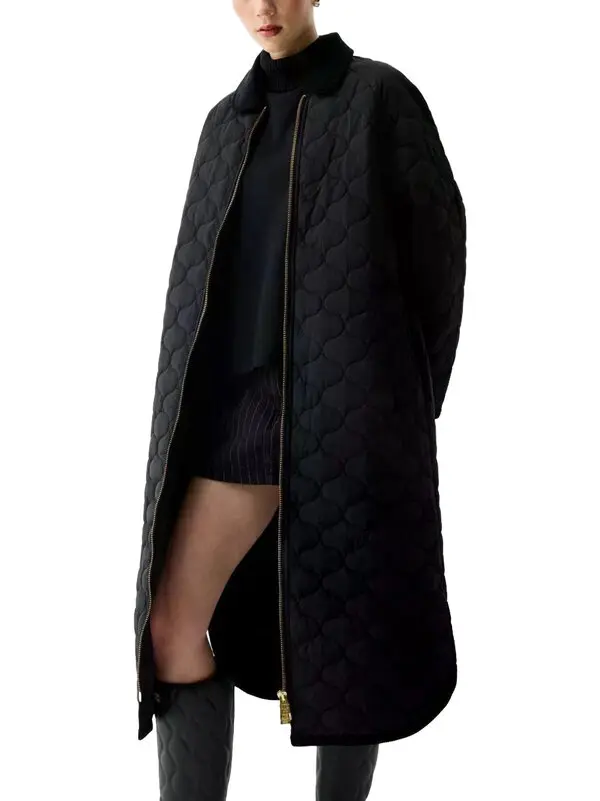 Hunter Fionn Onion-quilted Coat - Black