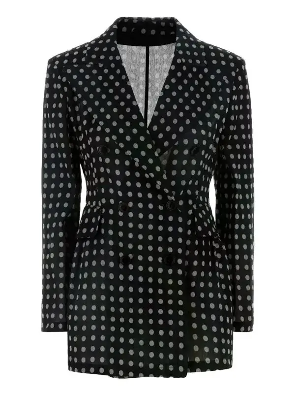 Ermanno Scervino Polka-dot Blazer - Black