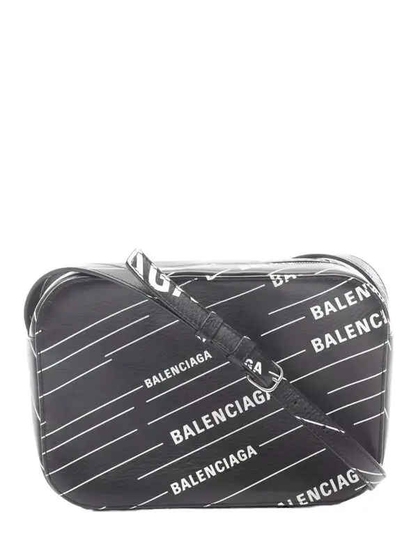 Balenciaga 2000s Leather Shoulder Bag - Black